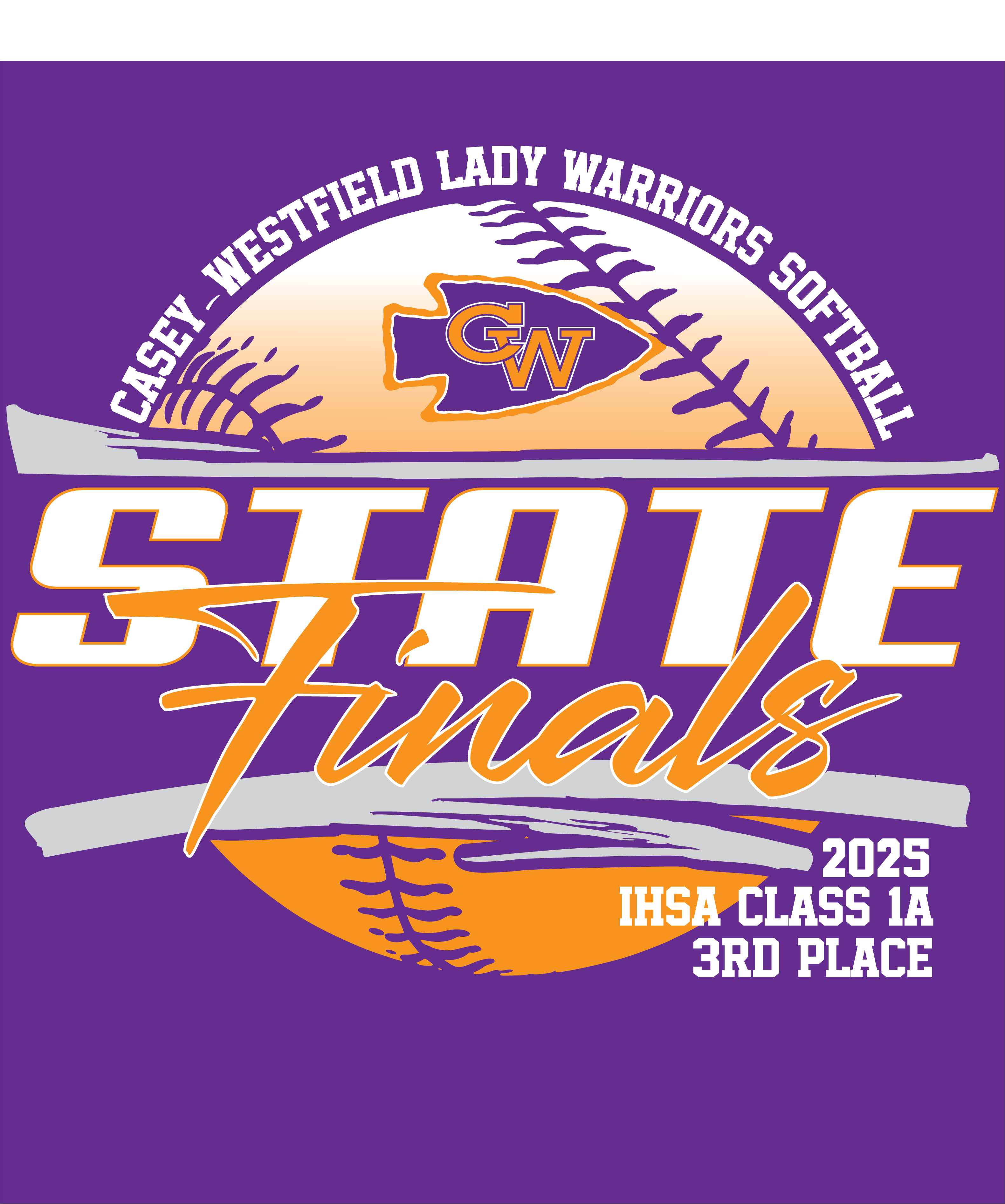 2025 Warrior Softball State Finals – Westfield Graphics